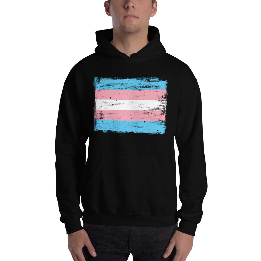 Transgender Pride Flag Hoodie Sweatshirt - Etsy