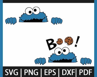 Cookie monster svg | Etsy