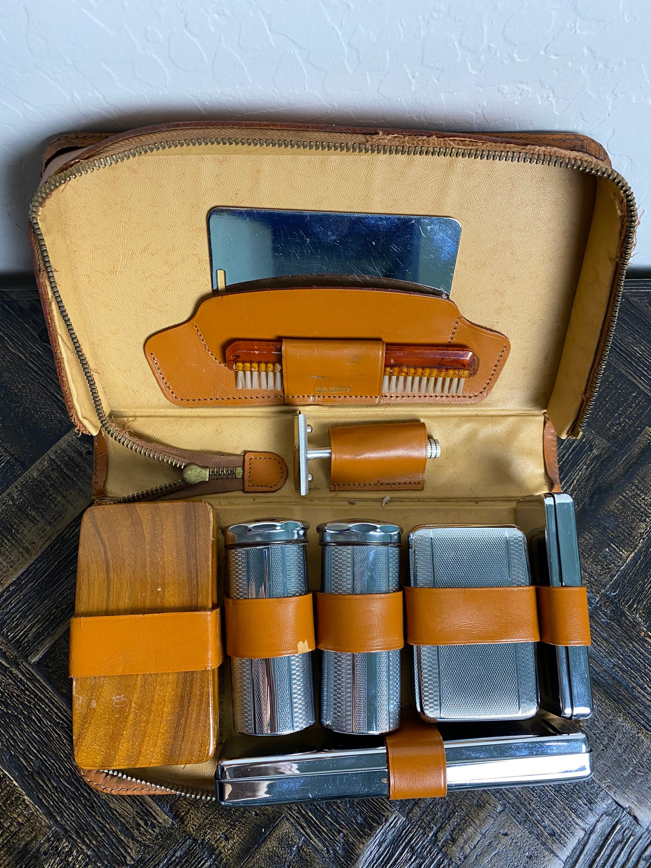 Antique Men’s English Shaving Kit, Vintage PAL Razor, Antique Darwin ...