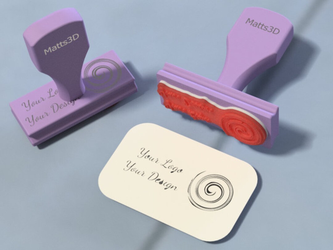 Custom Ink Stamp Laser Engraved - Etsy Canada