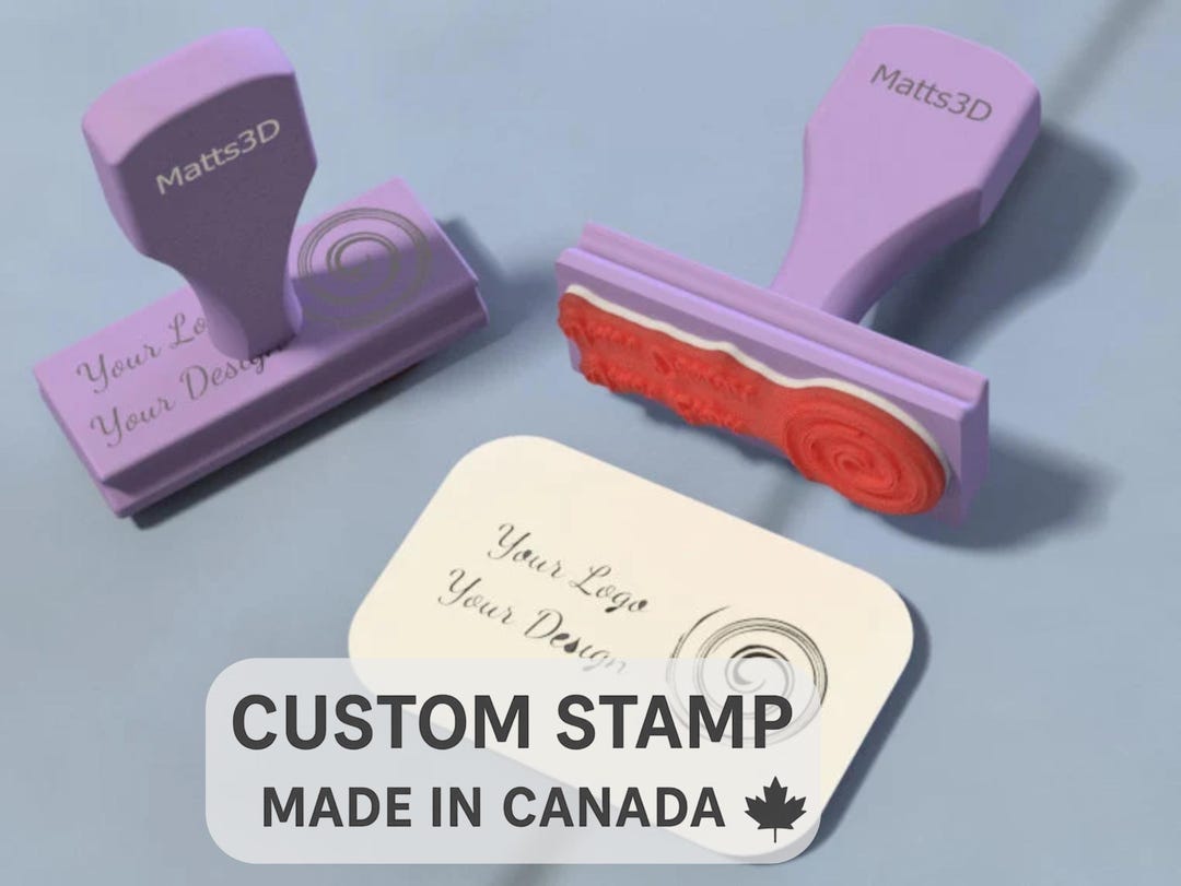 Custom Ink Stamp Laser Engraved - Etsy