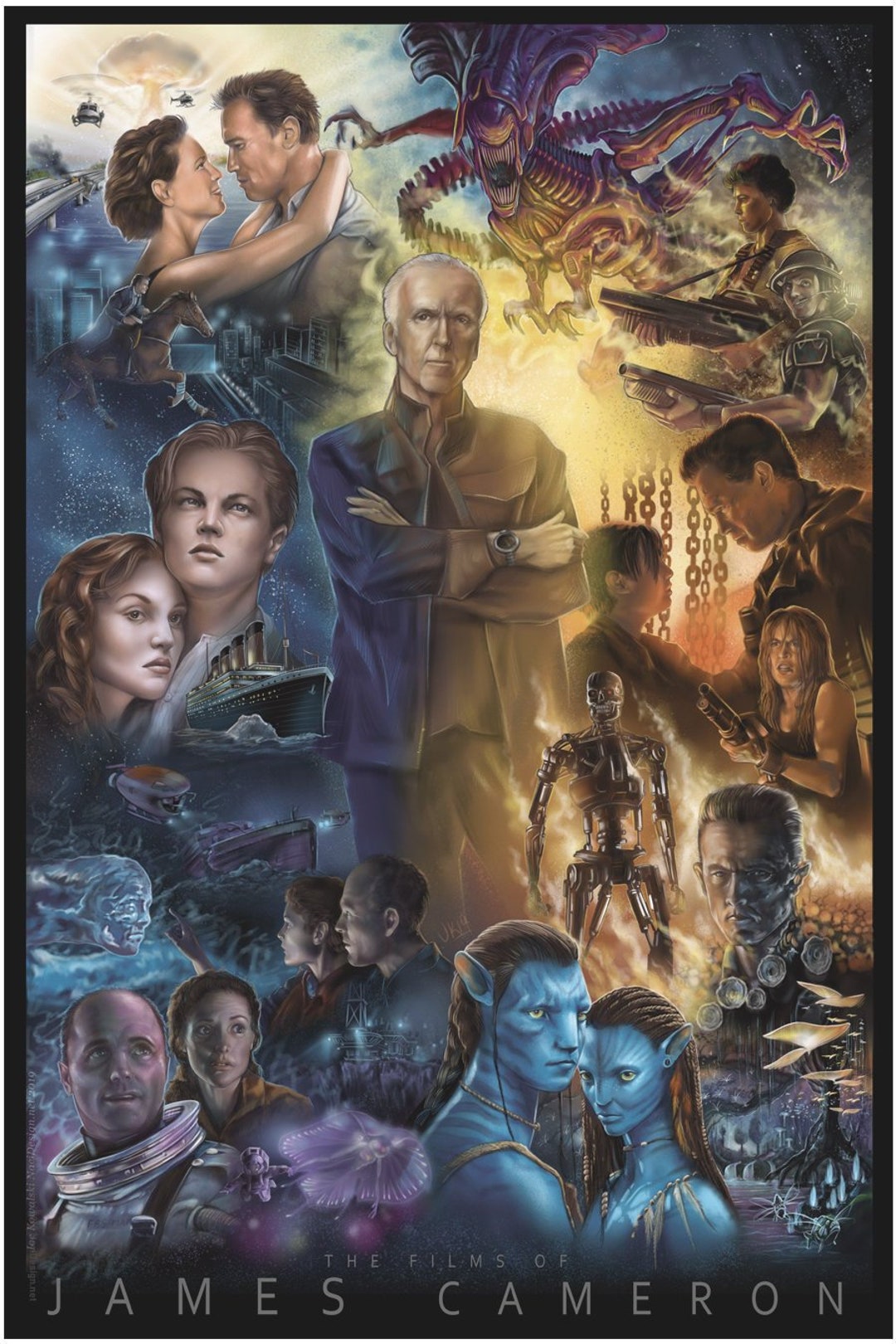 James Cameron Films Poster Art - Etsy