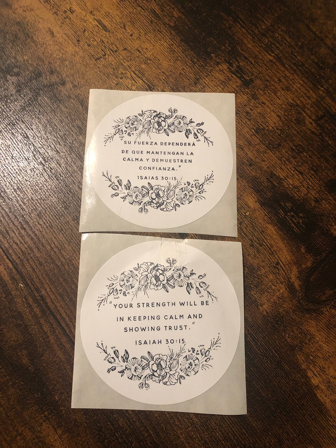 JW Scripture Stickers/ Isaiah 30:15 Stickers/jw Stickers | Etsy