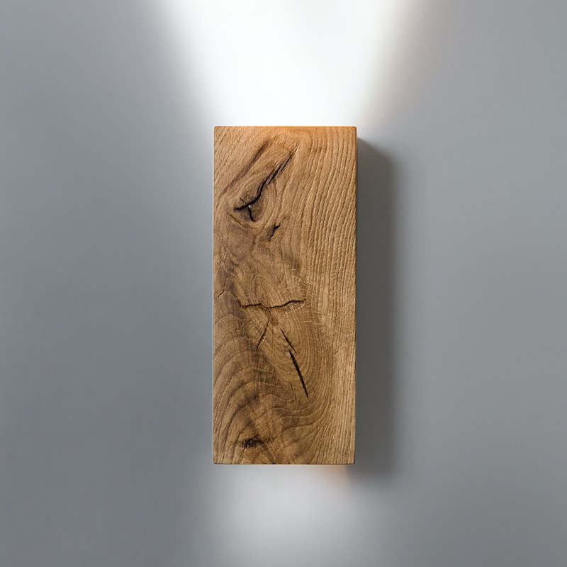 Wooden Wall Sconce - Etsy