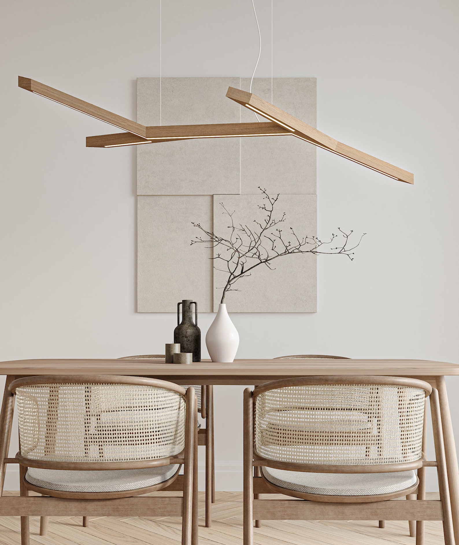 Pendant Lamp Wood Hanging Lamp Lightning Handmade Dining Table - Etsy UK