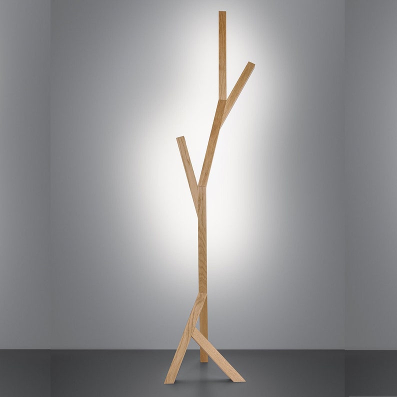 Floor Wood Lamp Wooden Root Stand Tall Floor Lamp Loft FIESTA High-end ...
