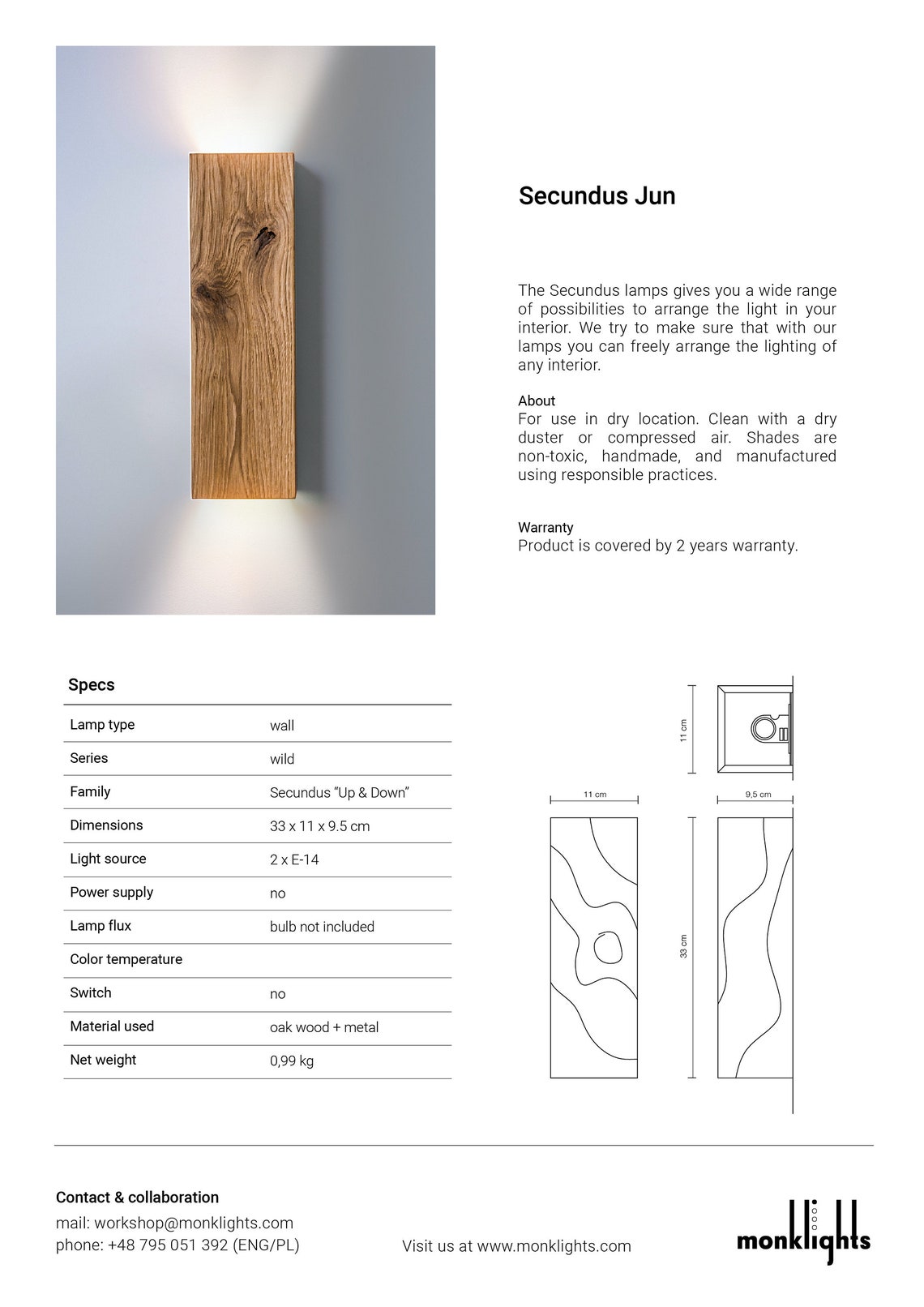 Wall lamp industrial handmade home decor lighting SECUNDUS JUN - Etsy France