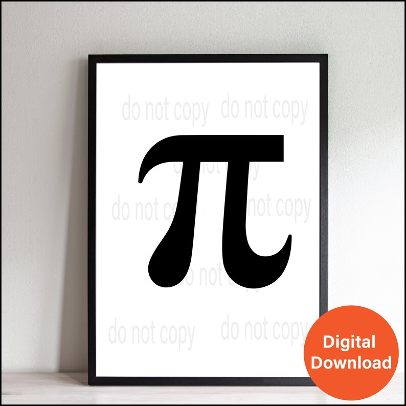 Pi Symbol Svg, 3.14 Svg, Pi Day Svg, Math Teacher Gift, Digital ...