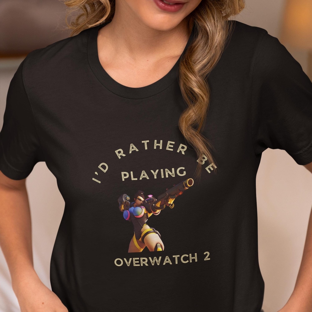 I'd Rather Be Playing Overwatch 2 Unisex Shirt, Gamer Tee, Video Game ...