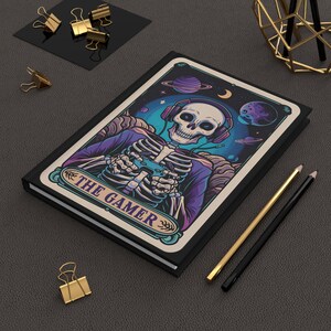 The Gamer Tarot Hardcover Journal Matte, Gift for Gamer, Streamer ...
