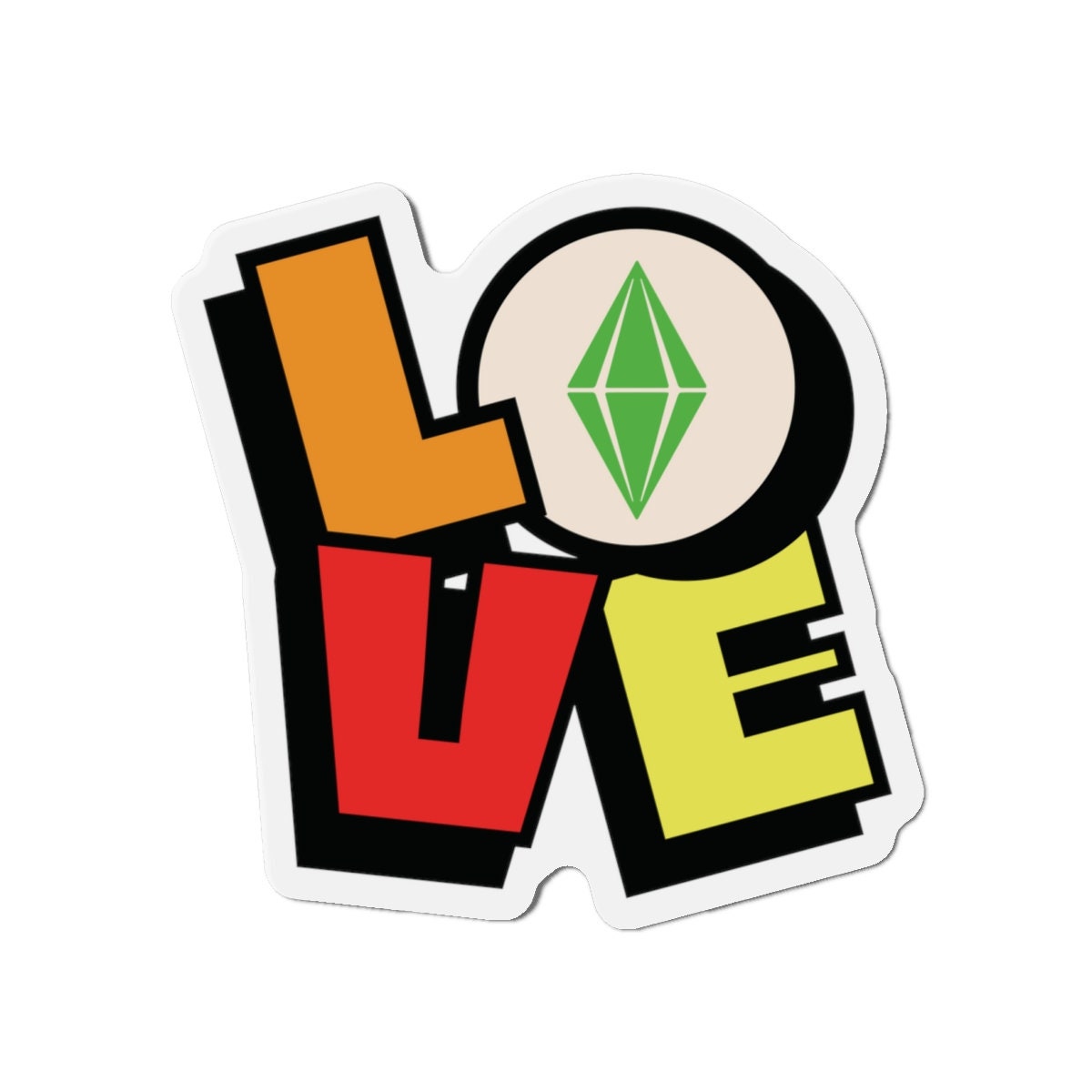 The Sims Green Plumbob Love Die-cut Magnets Gift for the - Etsy