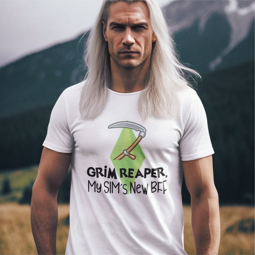 Grim Reaper, My Sim's New BFF Jersey Short Sleeve Shirt, Gift for the ...