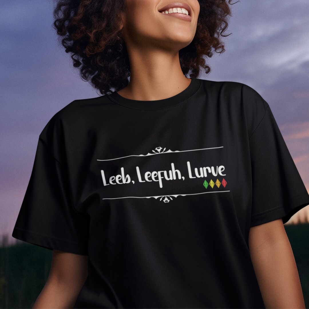 Simlish Leeb, Leefuh, Lurve Unisex Shirt, the Sims Video Games Plumbobs ...