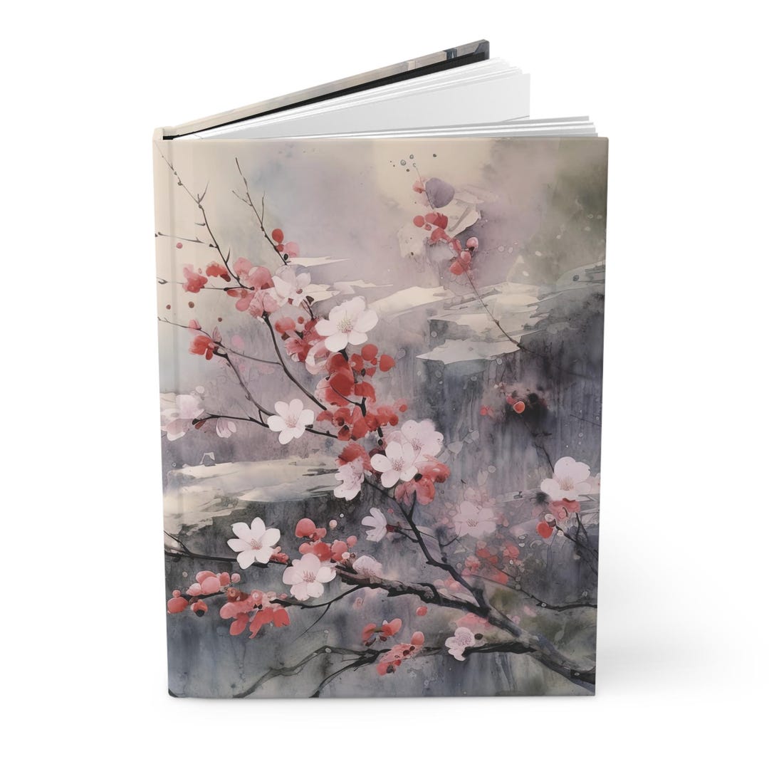 Sakura Flower Journal, Floral Cherry Blossom Notebook for Nature Lovers ...