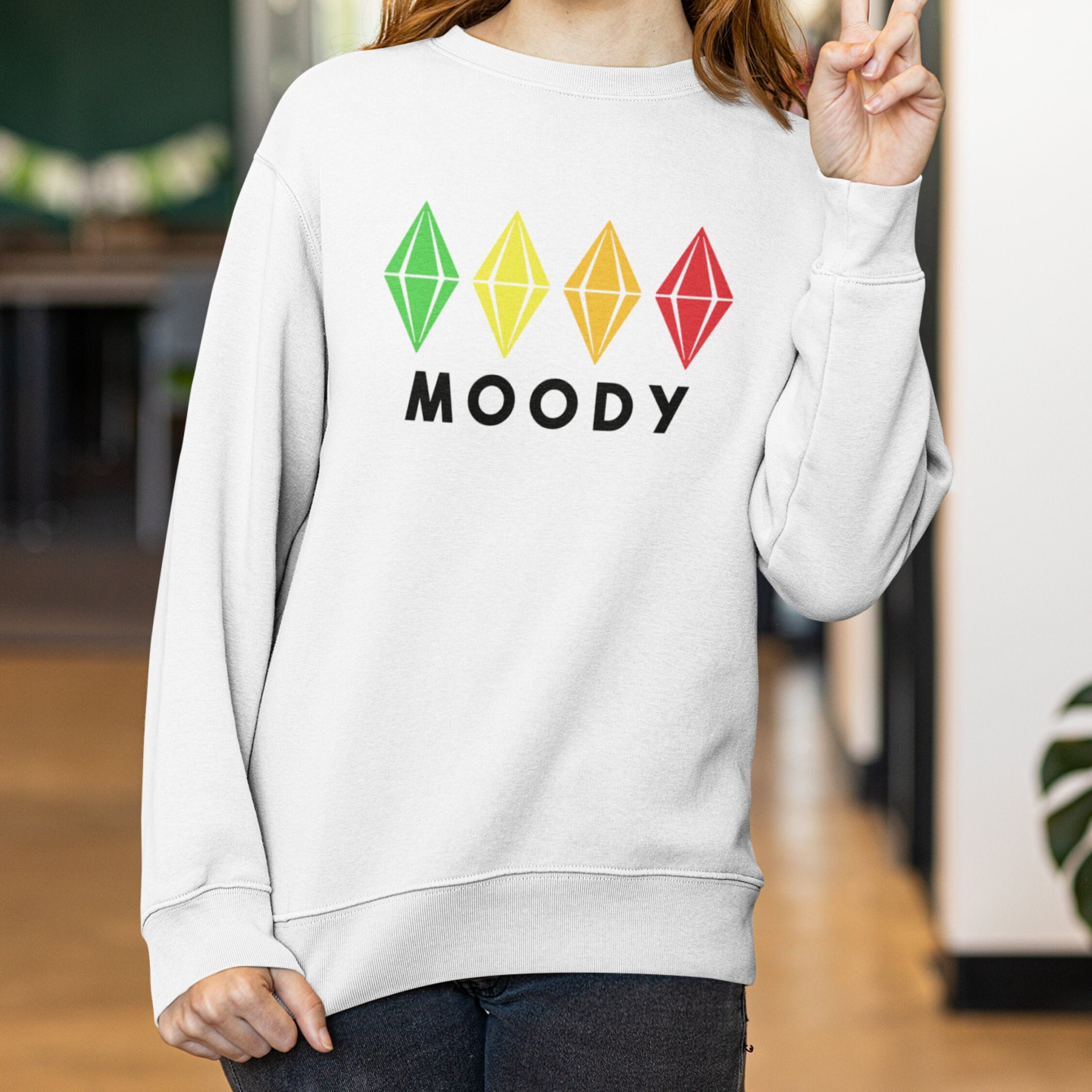 The Sims With the Moody Green Yellow Orange Red Plumbob - Etsy