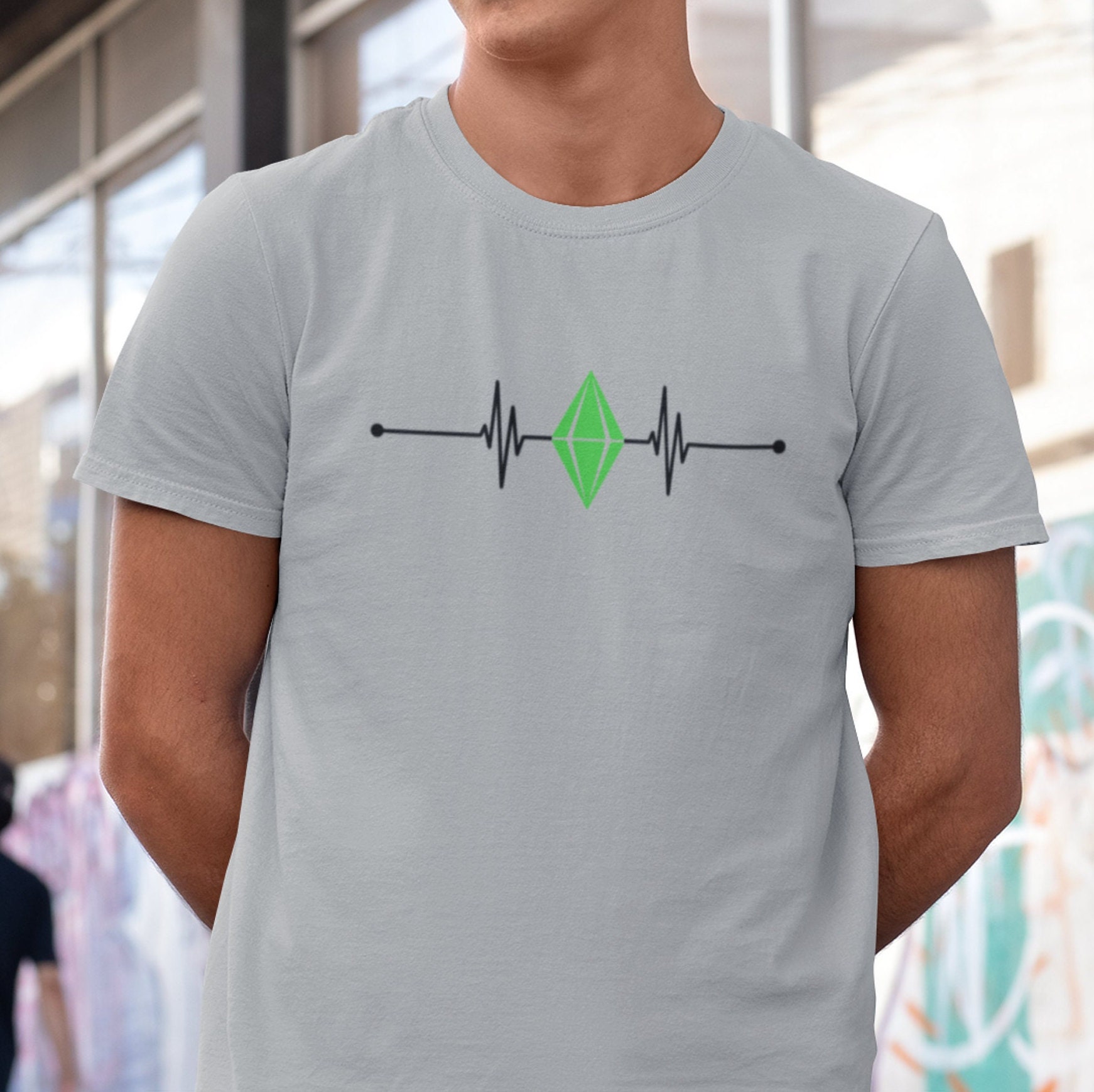 Heart Beat Sims Green Plumbob, the Sims Video Game, Gamer, Simmer, Nerd ...