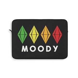 The Sims 4 With the Moody Green Yellow Orange Red Plumbob Laptop Sleeve ...