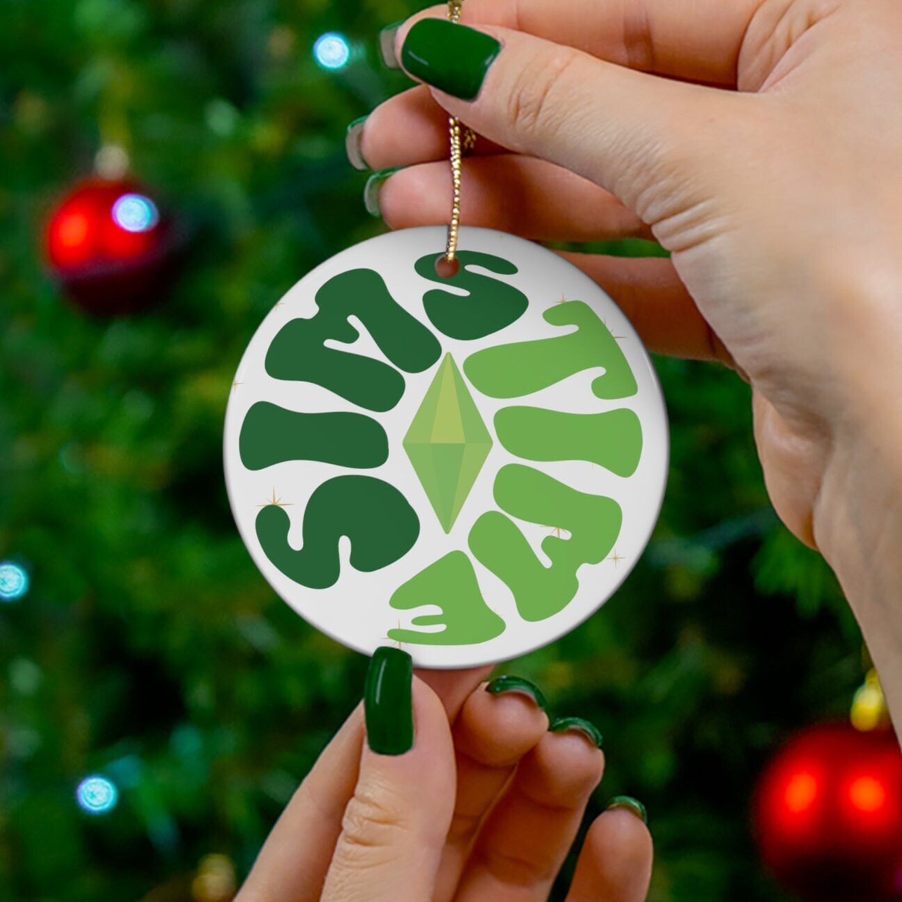 Sims Time Ceramic Ornament, Christmas Gift for the Sims Lover, Simmers ...