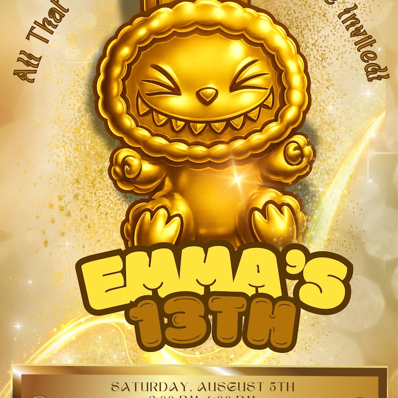 24 Karat Golden Labubu - Etsy