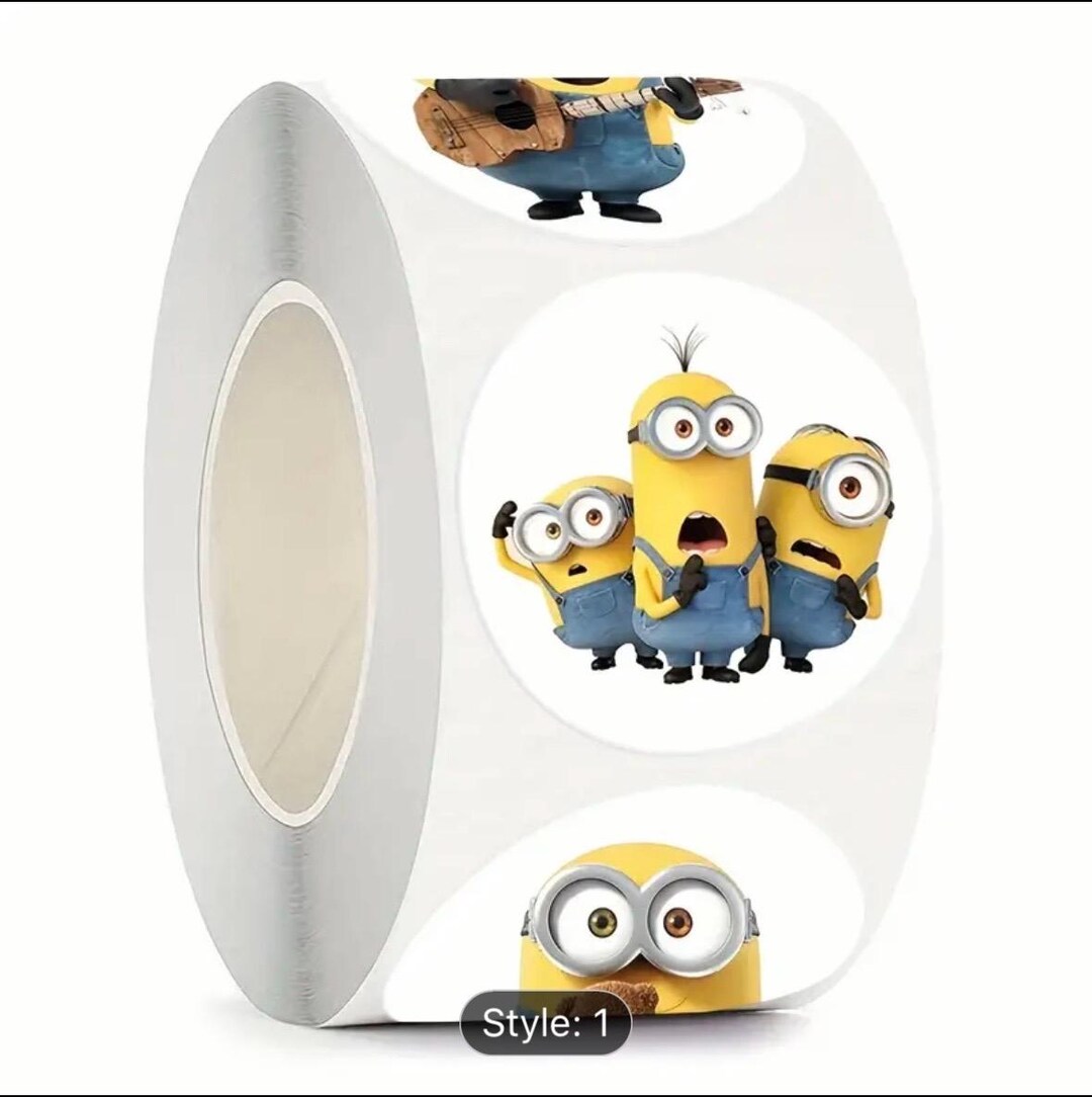 Minion Sticker Roll - Etsy
