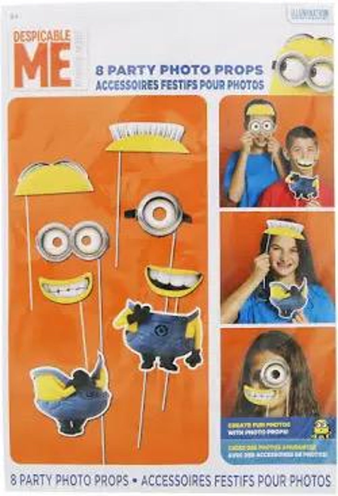 Minion 8 Ct Photo Props - Etsy