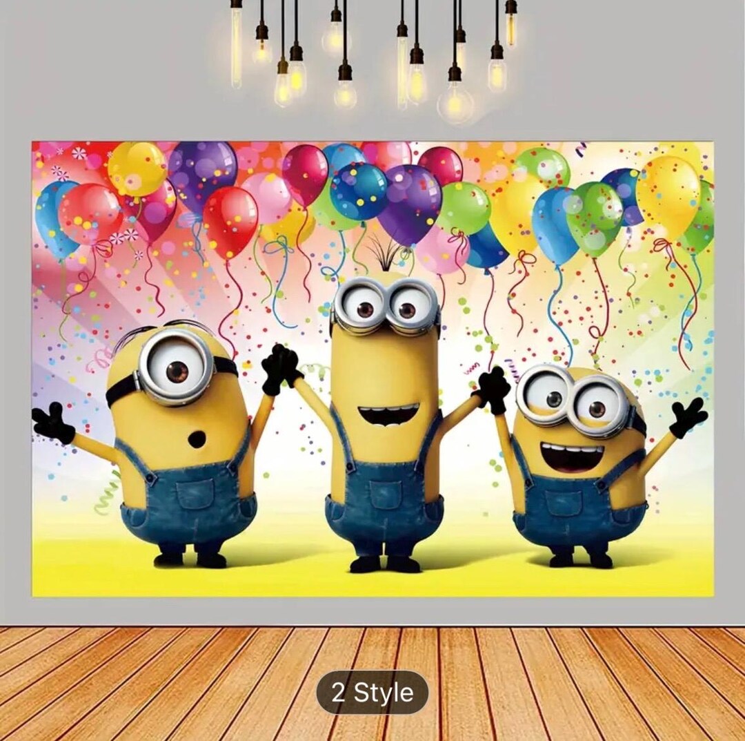 Minion Backdrop/birthday Banner - Etsy