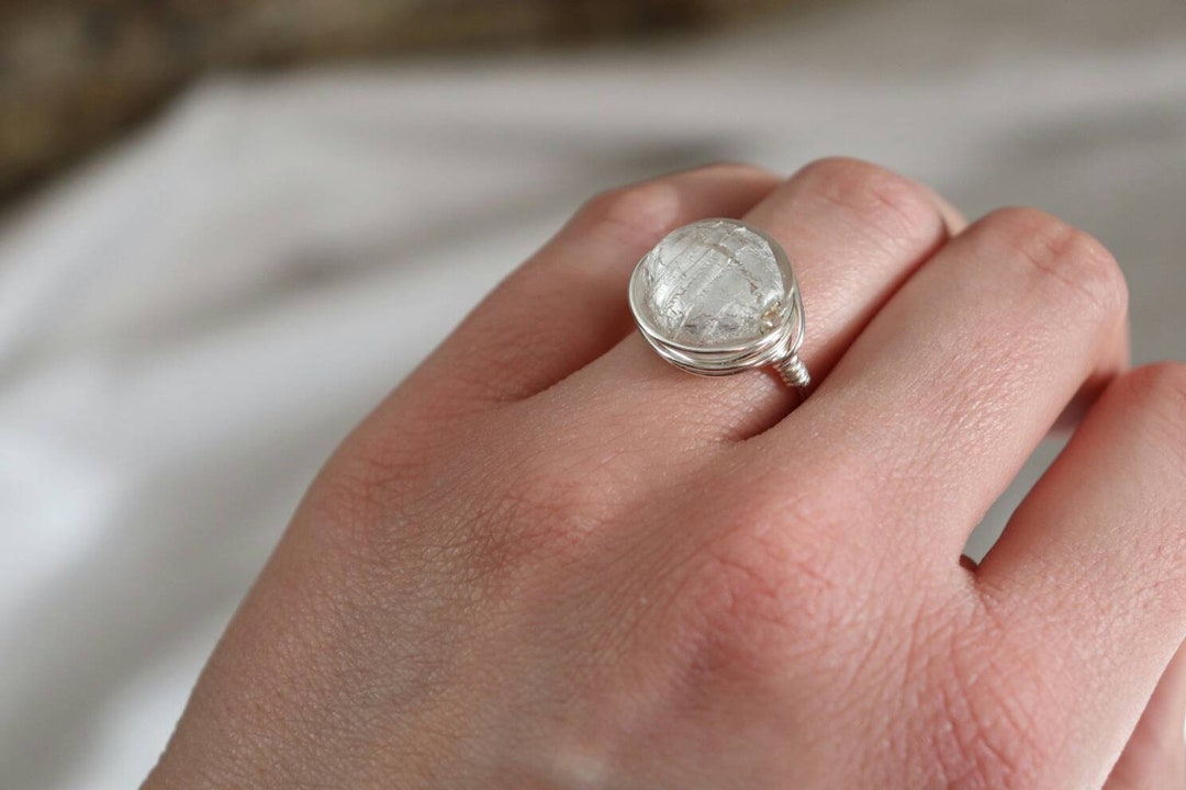 Wire Wrapped Ring, Wire Wrapped Jewelry, Handmade Jewelry, Size 6 Ring ...