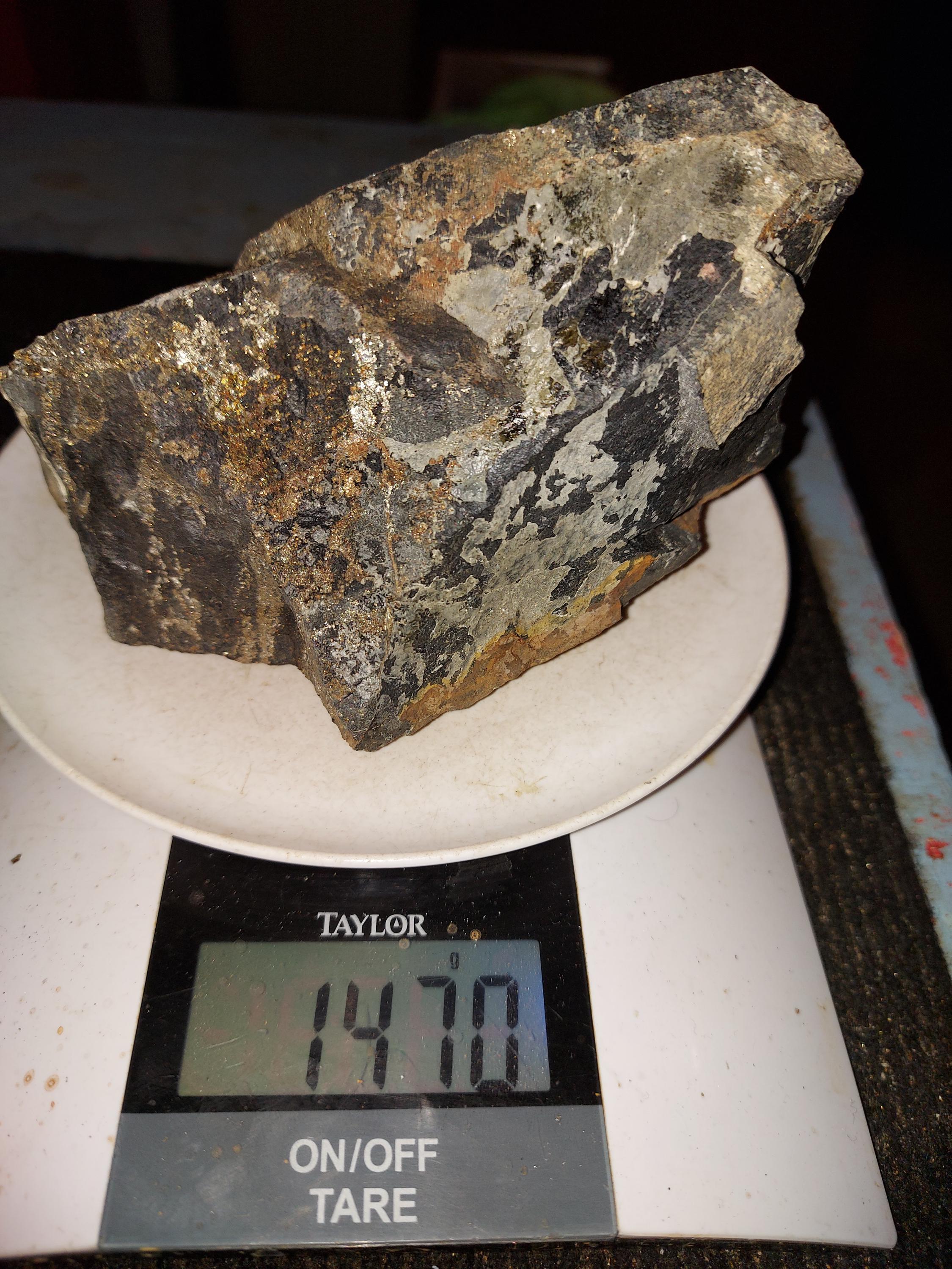 Big Gold, Silver, and Copper Bearing Ore Sample - 1470 Grams - Etsy