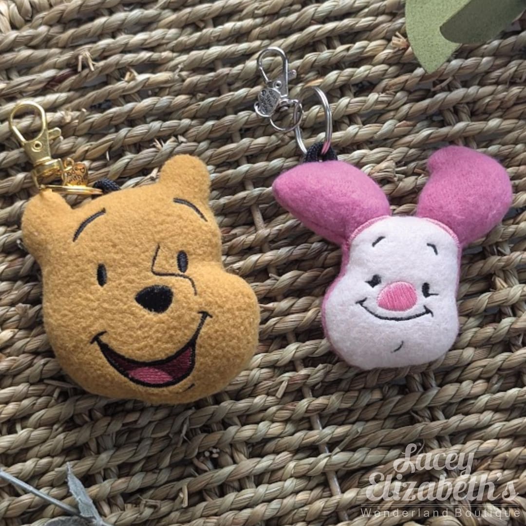 Pooh & Piglet Inspired Keychain Friends - Etsy