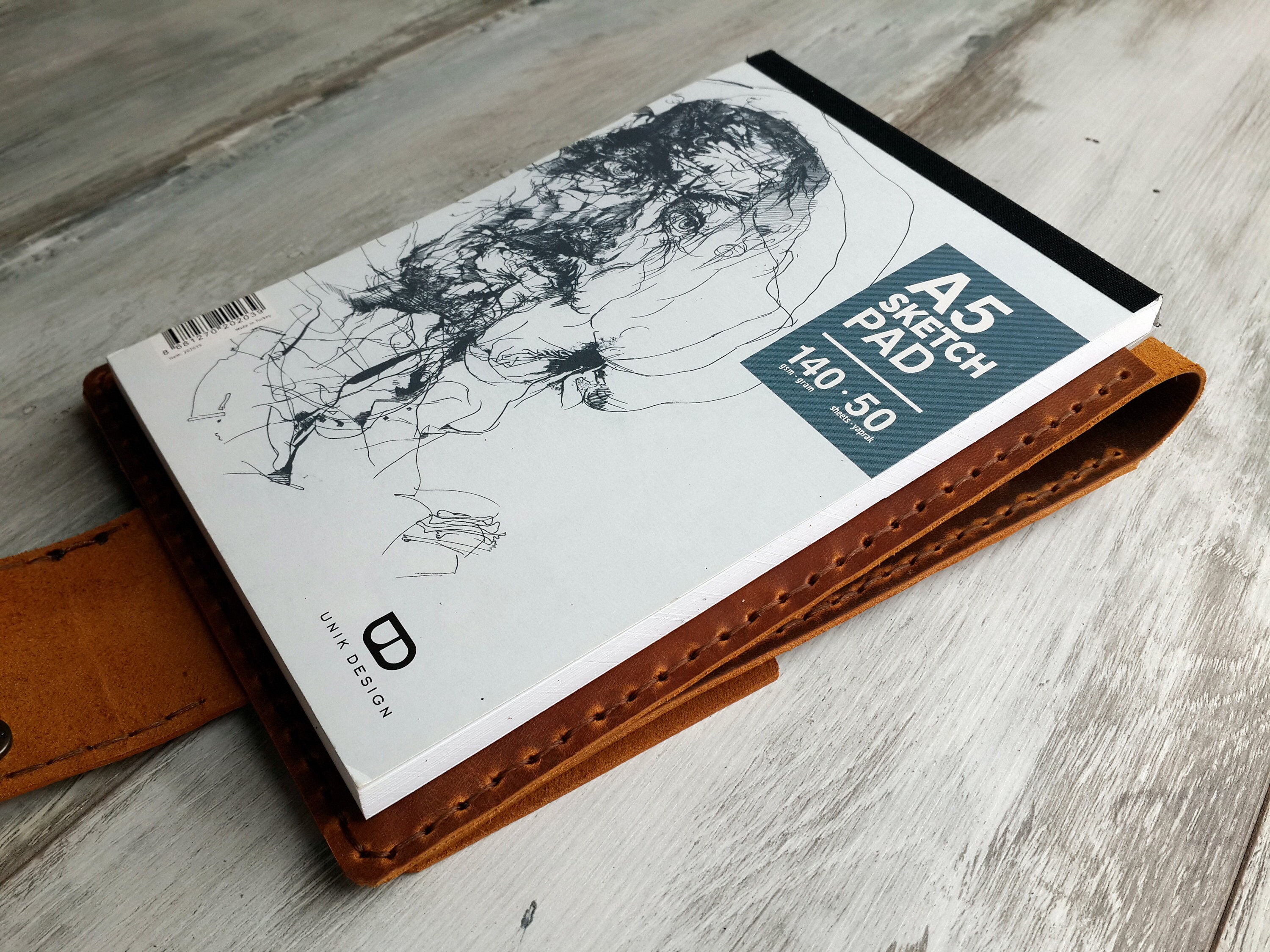 Rustic Leather A5 Sketchbook Cover Leather Drawing Book Cover | Etsy