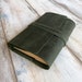Green Leather Book Cover Leather Journal Case Journal Cover - Etsy