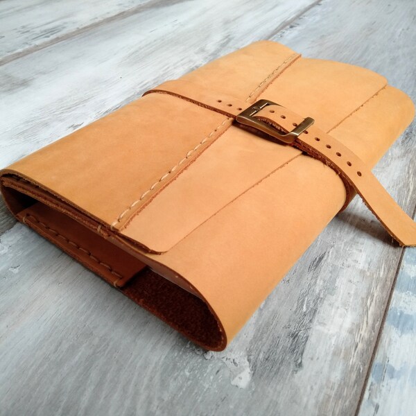 Leather Book Cover - Etsy