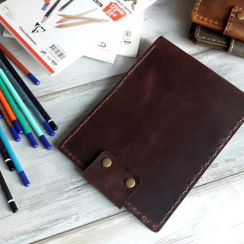 Rustic Leather A5 Sketchbook Cover Leather Drawing Book Cover - Etsy