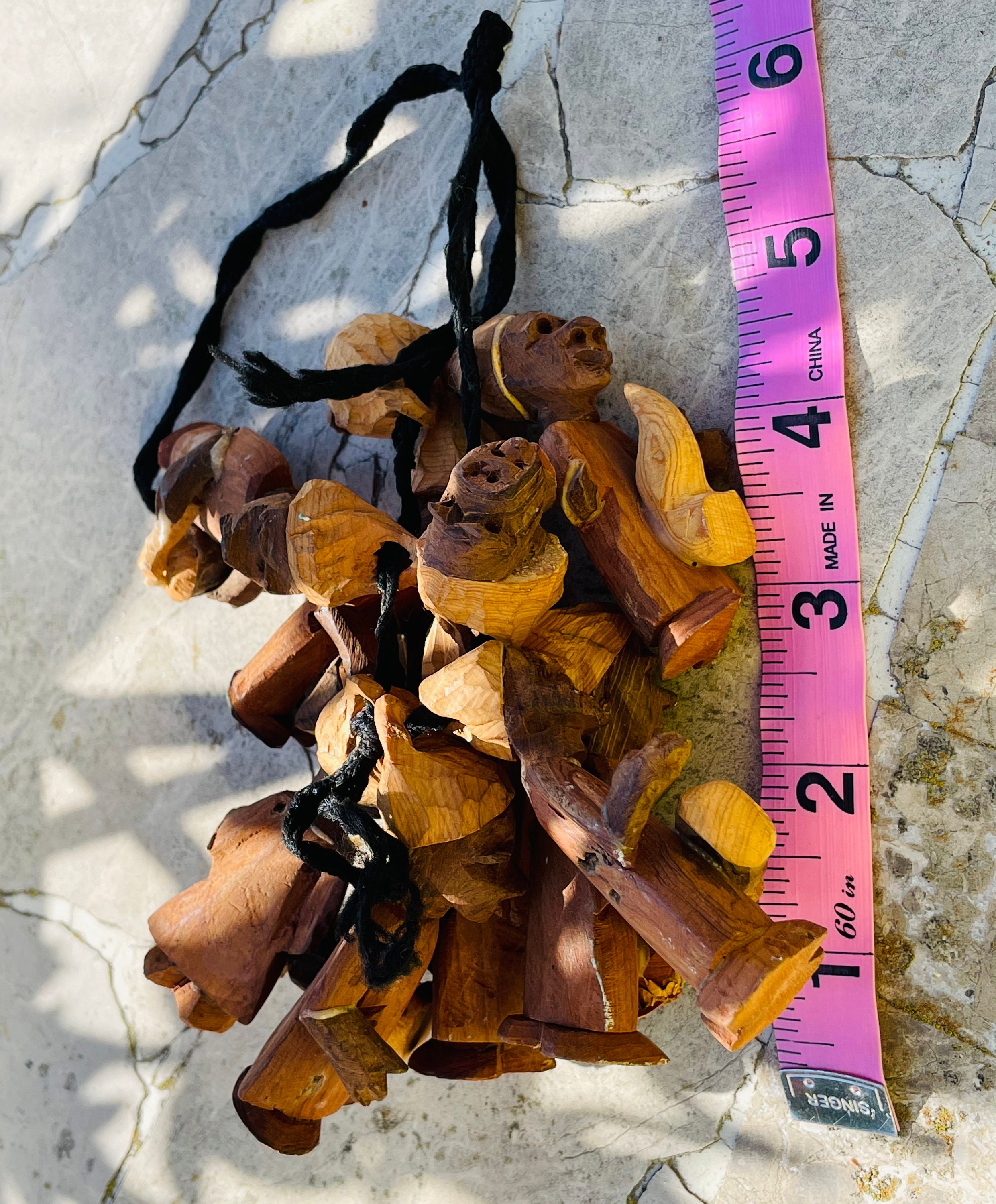 Antique Artisan Wood Hand Carved People Figures Tribal Bead | Etsy