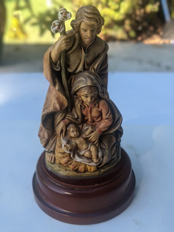 Vintage Italian Nativity Hand Painted Wood Figurine 17023 - Etsy
