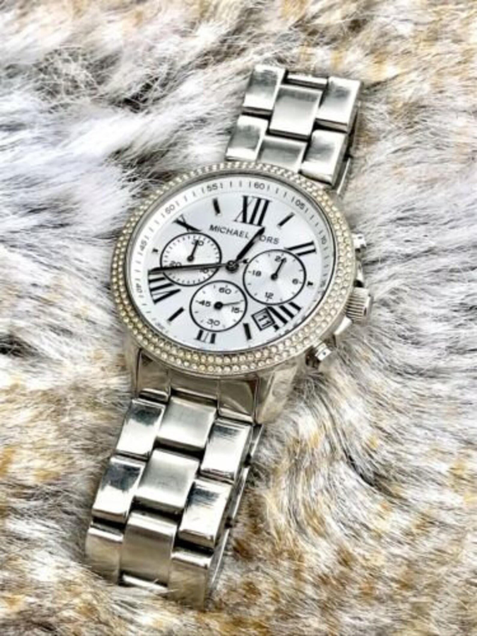 MICHAEL KORS Ladies MK5776 Silver White Dial Analog Stainless - Etsy