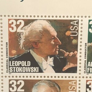 Classical Composers & Conductors Legend of American Music Series Stamps ...