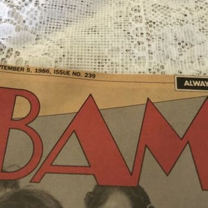 Vintage BAM Magazine Featuring the Beatles Issue No. 239 Sept. 5 1986 ...