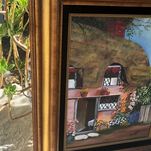 Artist Signed Original Fredrix 12x16 Cottage Home Painting in Wood ...