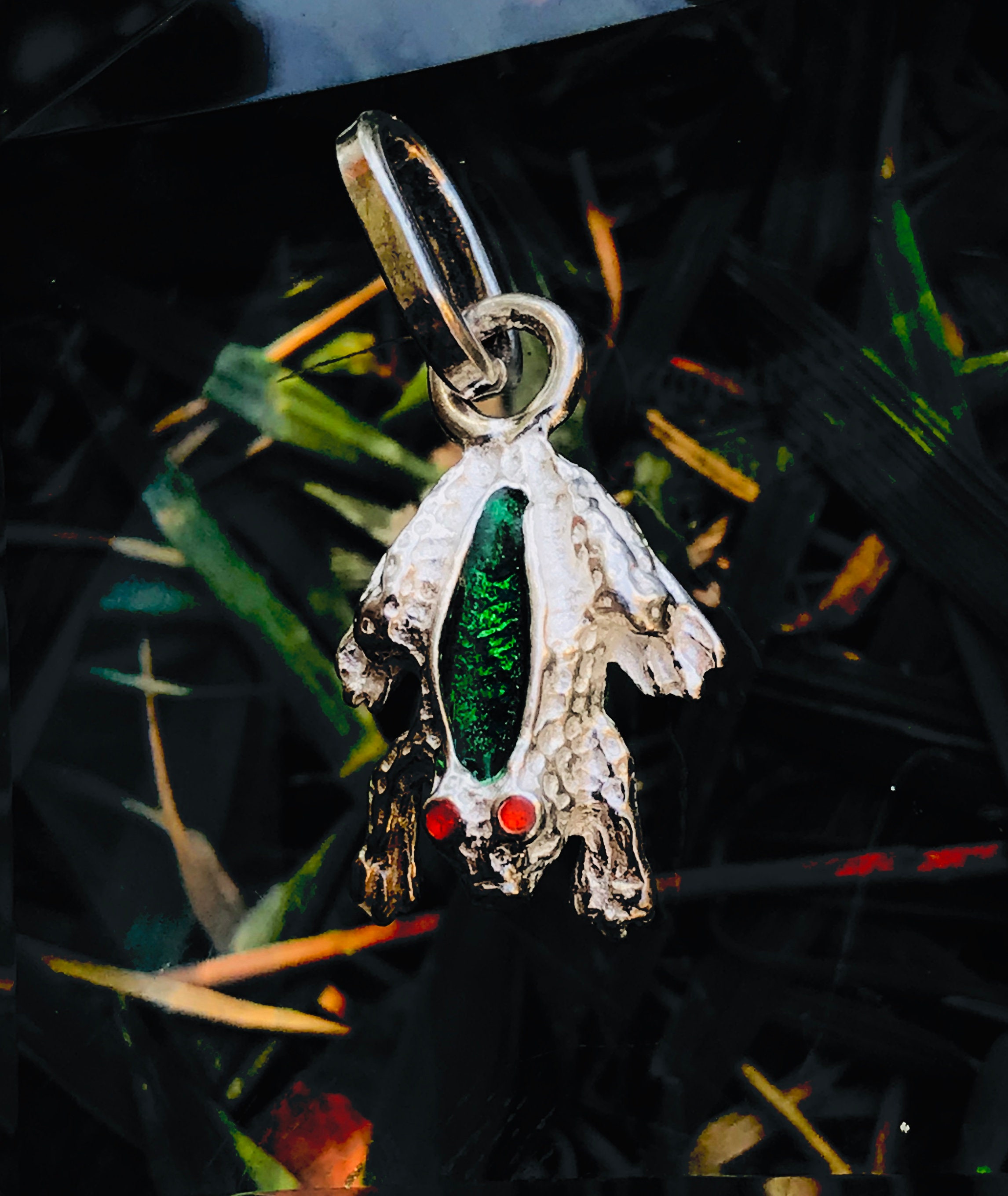 Vintage Sterling Silver 925 Red Green Enamel Frog Charm | Etsy