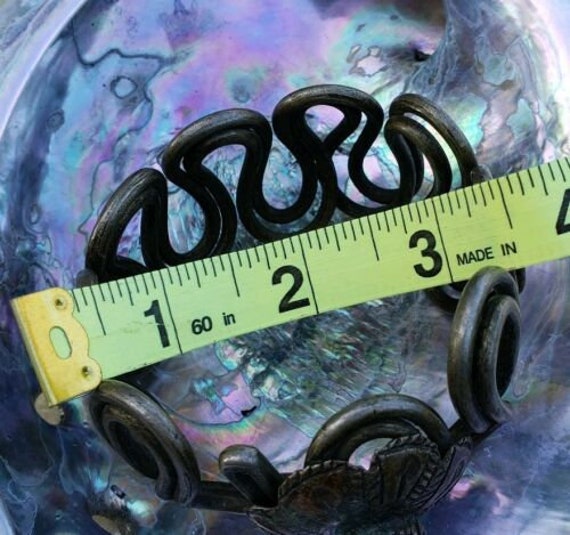 Rajasthan Ethnic Tribal Mixed Metal Gypsy Bracelet - Gem