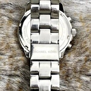 MICHAEL KORS Ladies MK5776 Silver White Dial Analog Stainless Steel ...