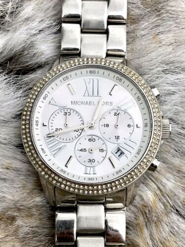 MICHAEL KORS Ladies MK5776 Silver White Dial Analog Stainless | Etsy