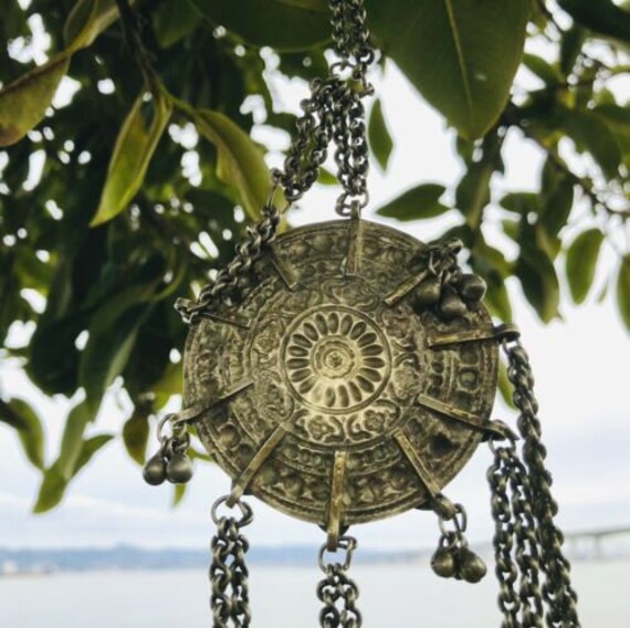 Rajasthan Ethnic Tribal Mixed Metal Gypsy Bracelet - Gem