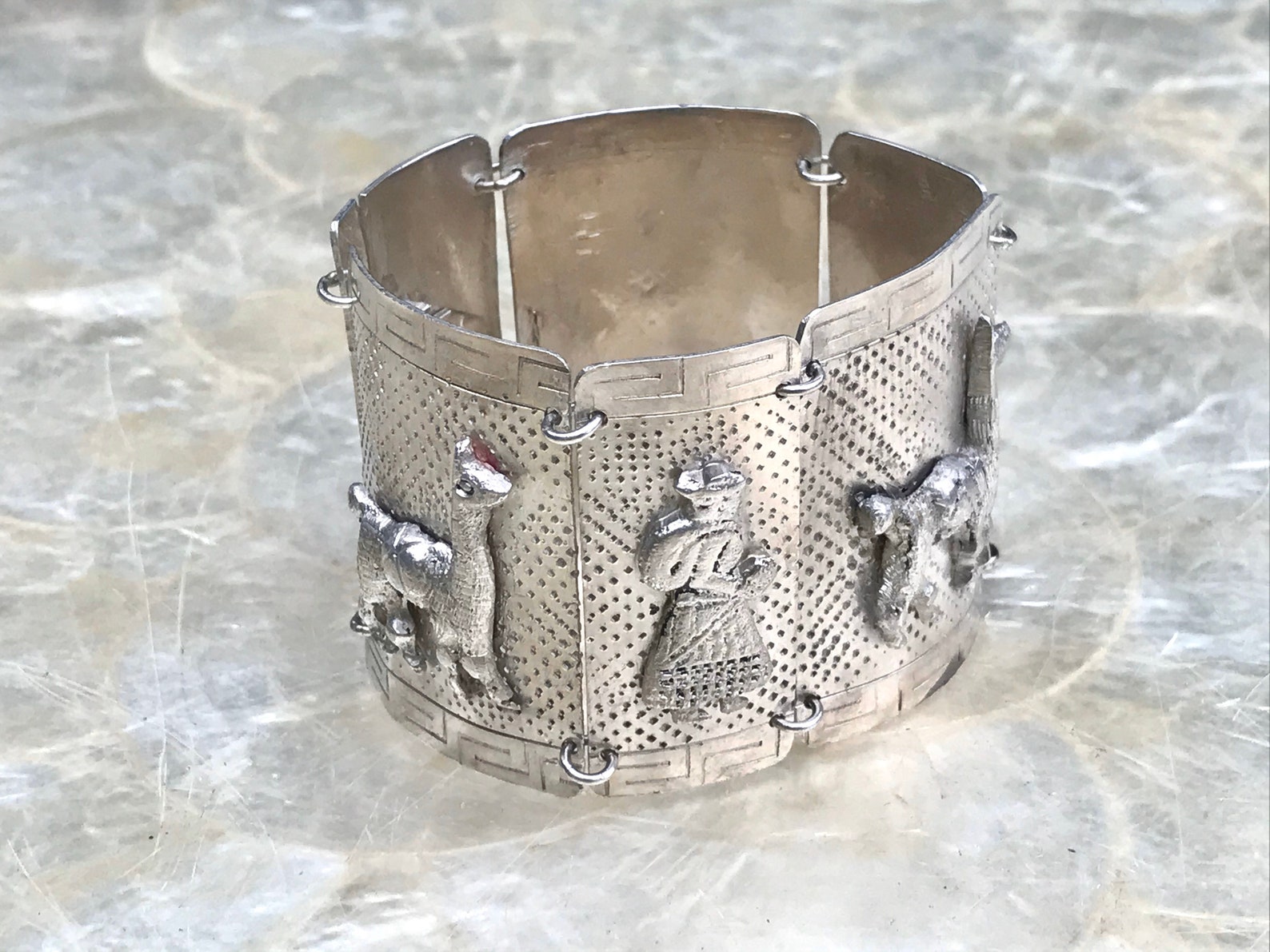 Vintage Signed 900 Silver Industria Peruana Alpaca Panel | Etsy