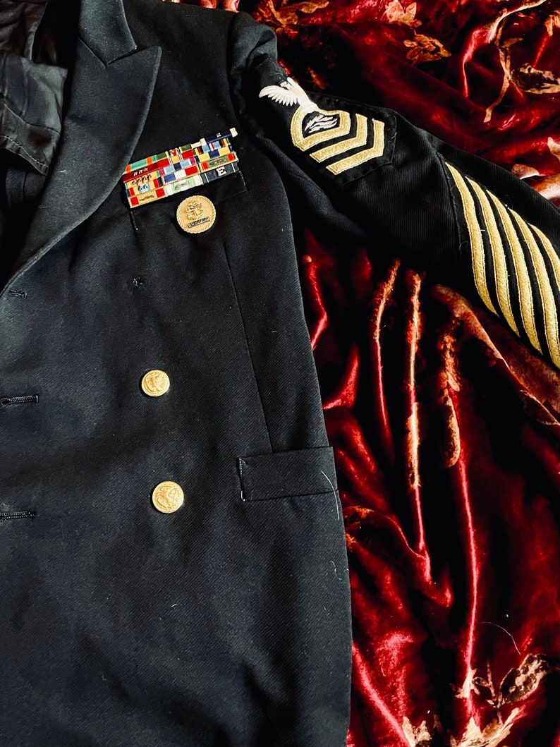 U.S Navy USN Naval Military Gold Stripes Patriot Pins Service Dress ...