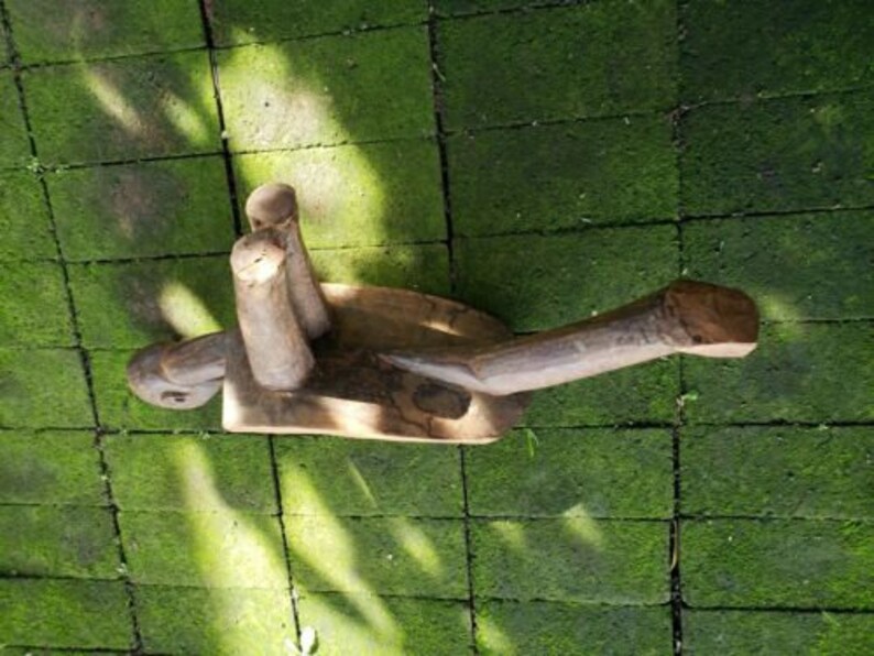 Antique African Tribal Lobi Wood Carved Man Stool from Burkina | Etsy