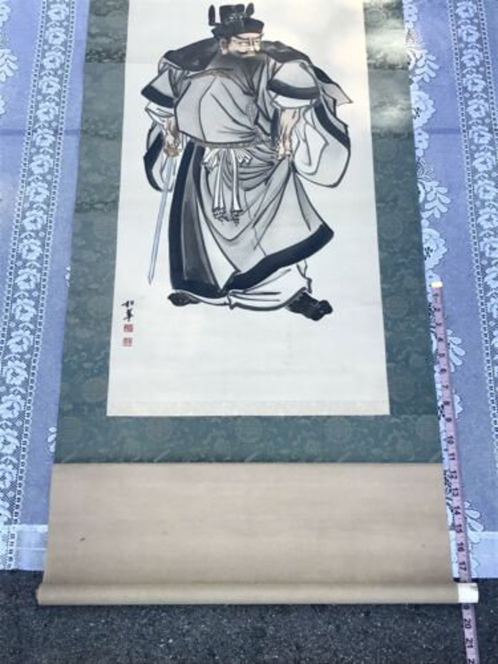 Original Signed Japanese Nihon Shoki Watercolor On Silk | Etsy