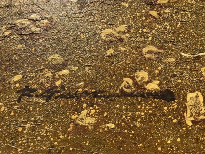 Rare Southwest Original Oil on Canvas Signed Artist R. Gisson - Etsy