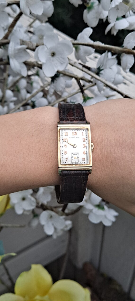 Hamilton "Gilbert" Solid 14k Gold 1940s Original Vint… - Gem